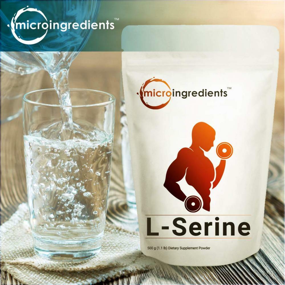 Pure L-Serine Powder, 500 Grams (250 Serving), 500 grams (1.1 lb ...