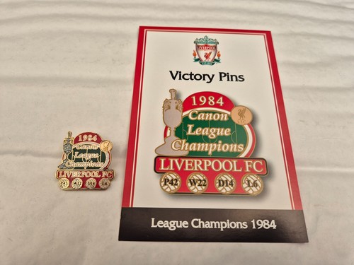 DANBURY MINT LIVERPOOL FC FOOTBALL VICTORY PIN BADGE 1984 LEAGUE ...