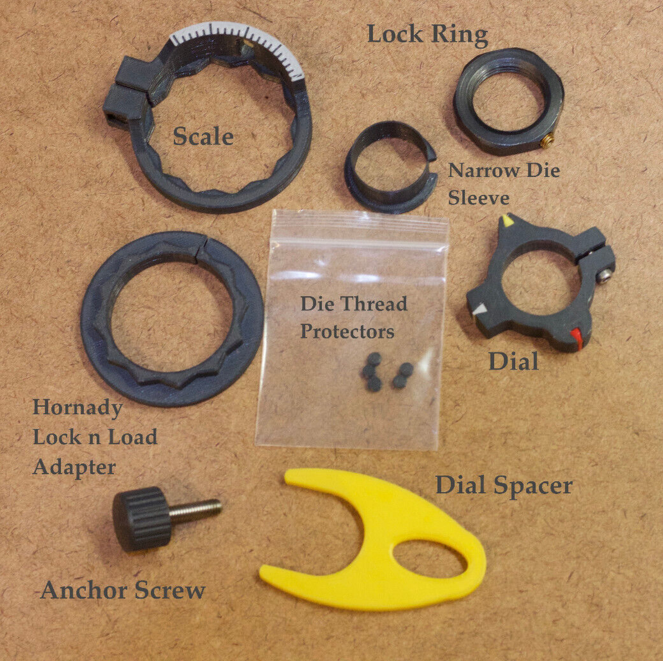 Reloading Die Depth Adjusting Fixture for Shoulder Bump, Crimp, Primer ...