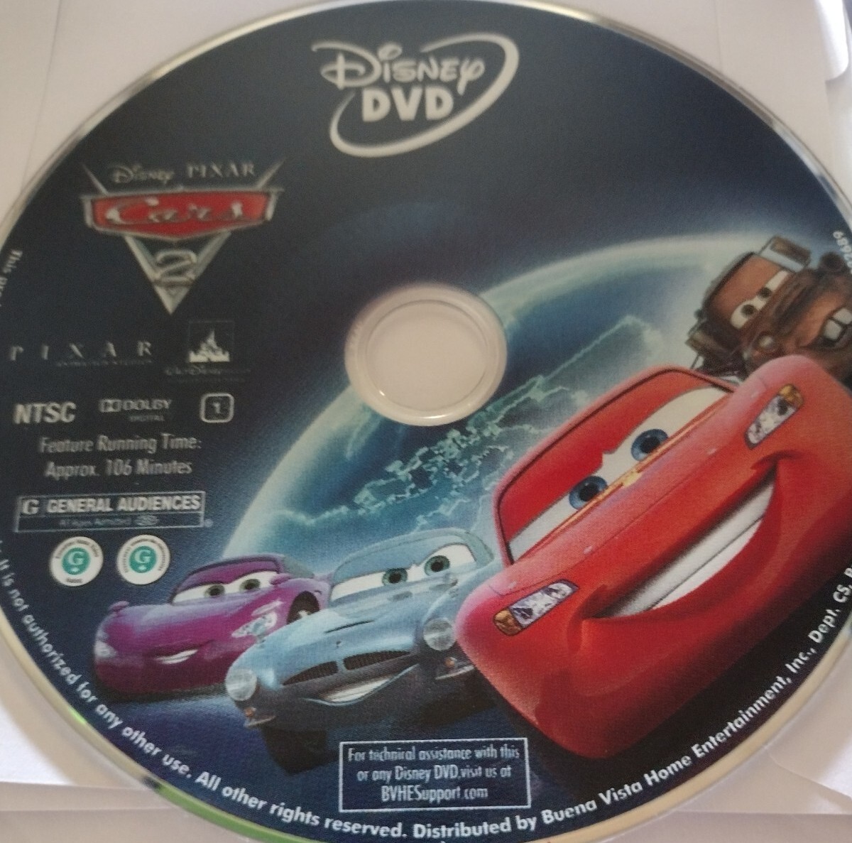 Cars 2 (DVD disc only, 2011) disney, pixar 786936812770 | eBay