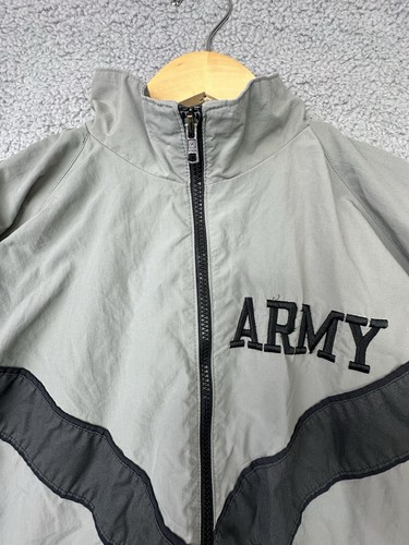 ARMY Physical Fitness Training Uniform Jacket Gray Men's Small Long ...