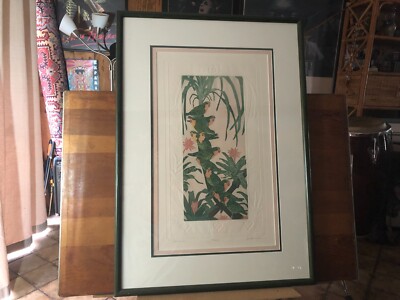 Judith Hall "Love birds"152/275 Signed Numbered Etching Embossed ...