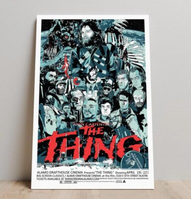The Thing Poster, Horror Movie Poster, Kurt Russell Wall Art | eBay