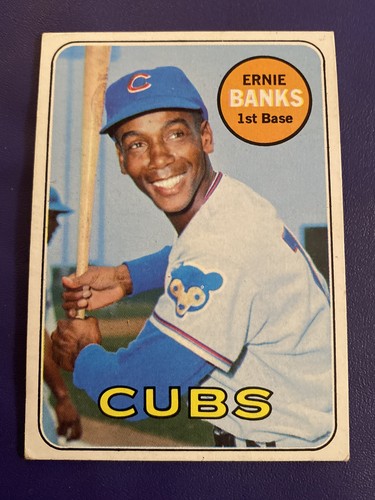 1969 TOPPS #20 “MR. CUB” ERNIE BANKS HOF CHICAGO CUBS +OUTSTANDING ...
