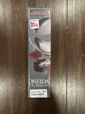 BRAND NEW Oneida 3 Piece Hostess Set Stainless | eBay