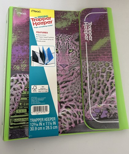 Trapper Keeper ~ Binder 2021 Mead Retro Tiger Boombox Purple Missing ...