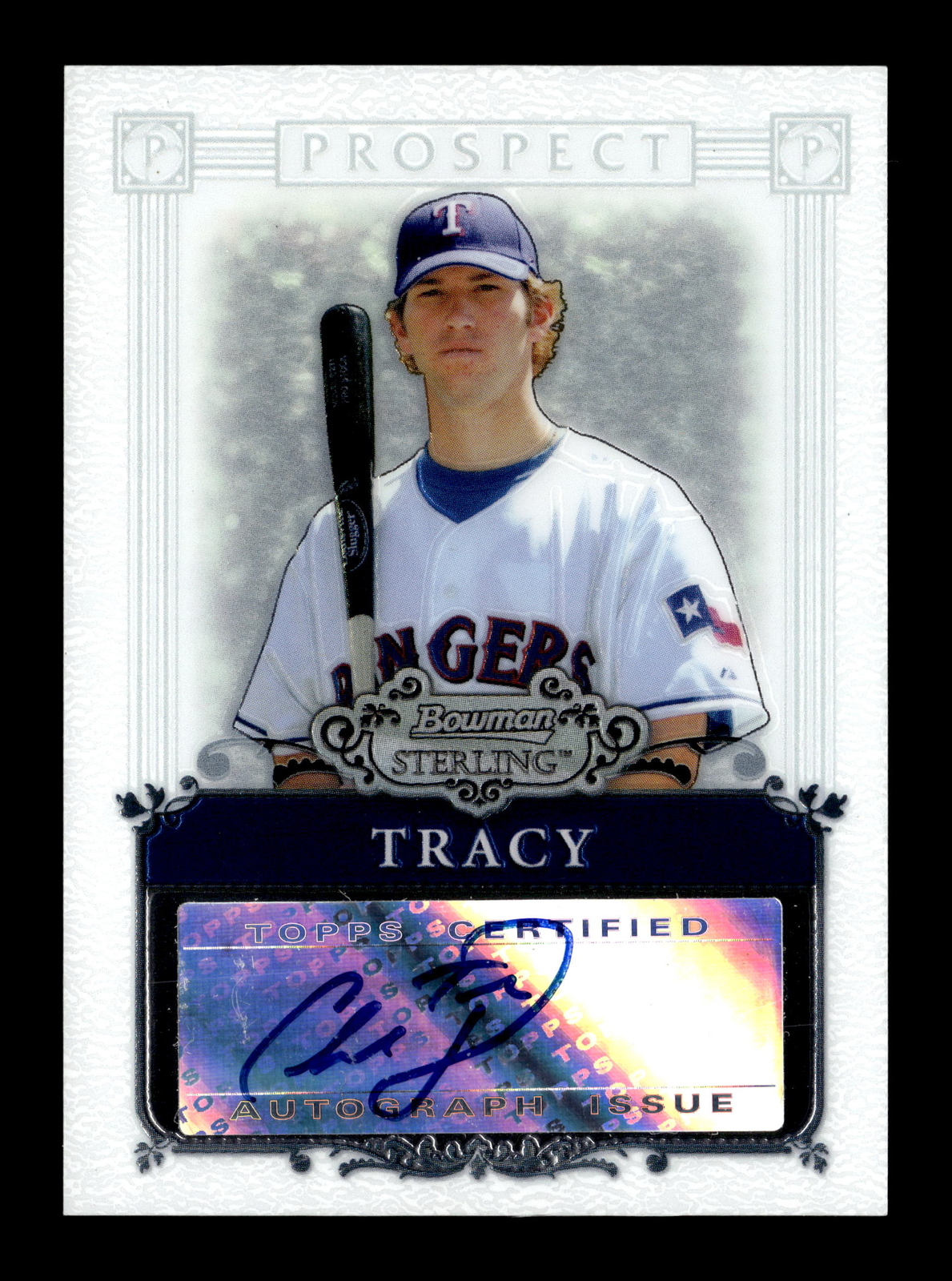 2006 Bowman Sterling Baseball #BSP-CT Chad Tracy Prospects Auto RC ...