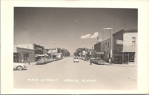 Rolla North Dakota RPPC Street Scene 1960 | eBay