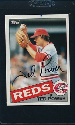 1985 Topps #342 Ted Power Reds Signed Auto *44118 | eBay