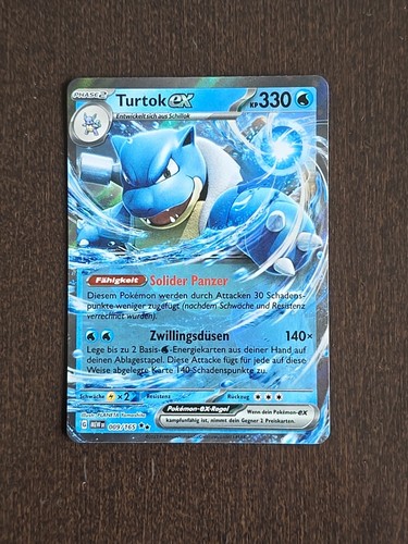 Turtok EX GALAXY HOLO • MEW 009/165 • DEUTSCH • 151 Pokemon Karte | eBay