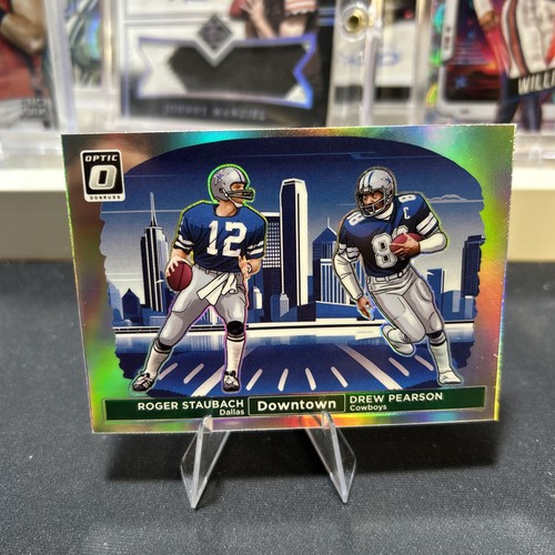 2024 Donruss Optic Roger Staubach Drew Pearson Dual Downtown SP Case ...