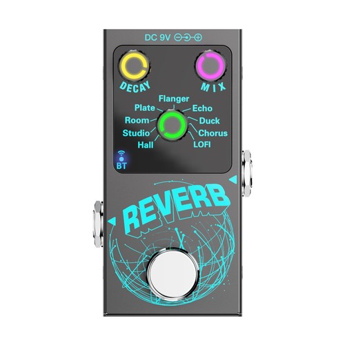 Mini Reverb Guitar Pedal, Verb Square Digital Reverb 9 Modes Room, Hall ...