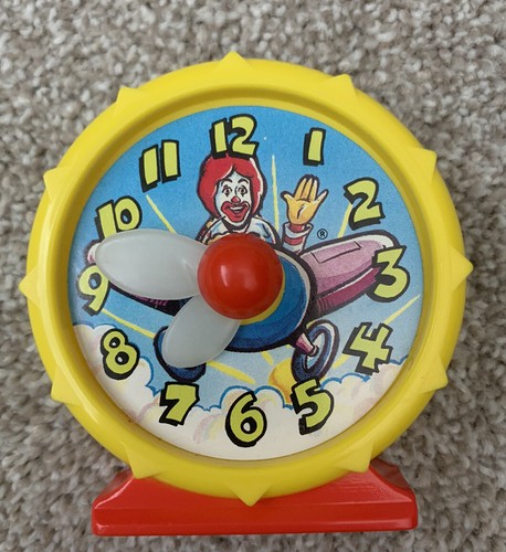 Vintage 1990 McDonalds Happy Meal Ronald McDonald Clock | eBay
