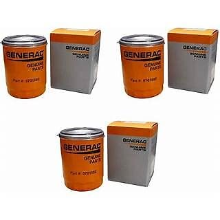 Generac 070185ES Oil Filters for Air-Cooled and Portable Generators, 3 ...