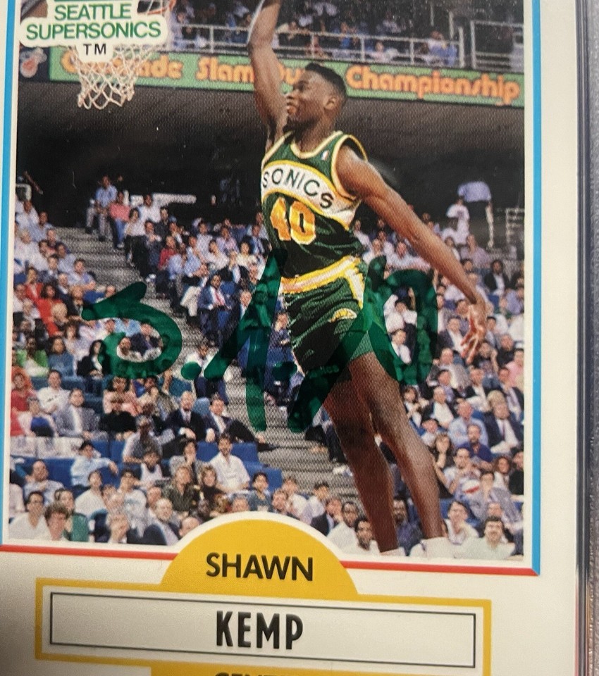 Shawn Kemp Autographed Rookie Card PSA Gem Mint 10 | eBay