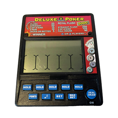 Vintage Deluxe Poker RadioShack 2 Player Handheld Electronic Battery ...