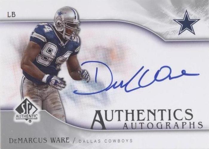 2009 SP Authentic - Authentics Autographs DeMarcus Ware #SP-WA (AU) for ...