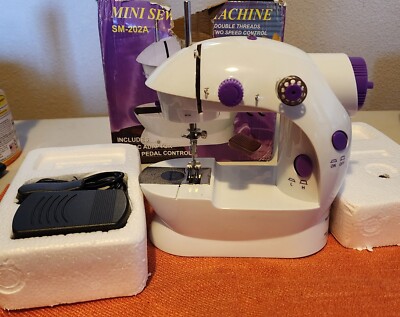 Mini Sewing Machine SM-202A Hobby Craft Sew Portable AC/DC BENIFITS ...
