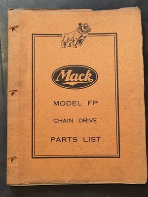 Mack Truck FP Parts Book Manual 1942 Heavy Duty Diesel Diagram ...