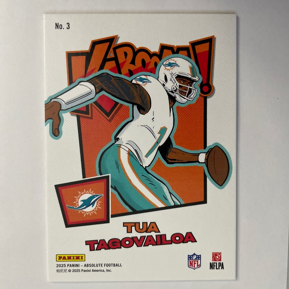 2025 Panini Absolute Kaboom! Horizontal Tua Tagovailoa #3 SSP Case Hit ...