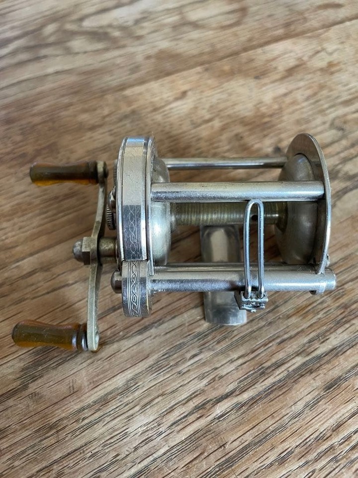 Rare Early Vintage Pflueger Summit Direct Reel Vintage Tackle Amber ...