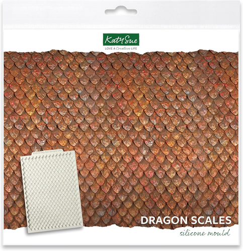 Continuous Dragon Scales Silicone Mold Texture Mat. Create Dragon ...