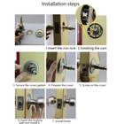 Stainless Steel Ball Knobs Door Handle Privacy Passage Lock Entrance ...