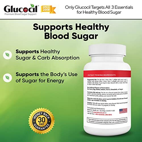 Glucocil Total Blood Sugar Optimizer Promotes Healthy Blood Sugar Level ...