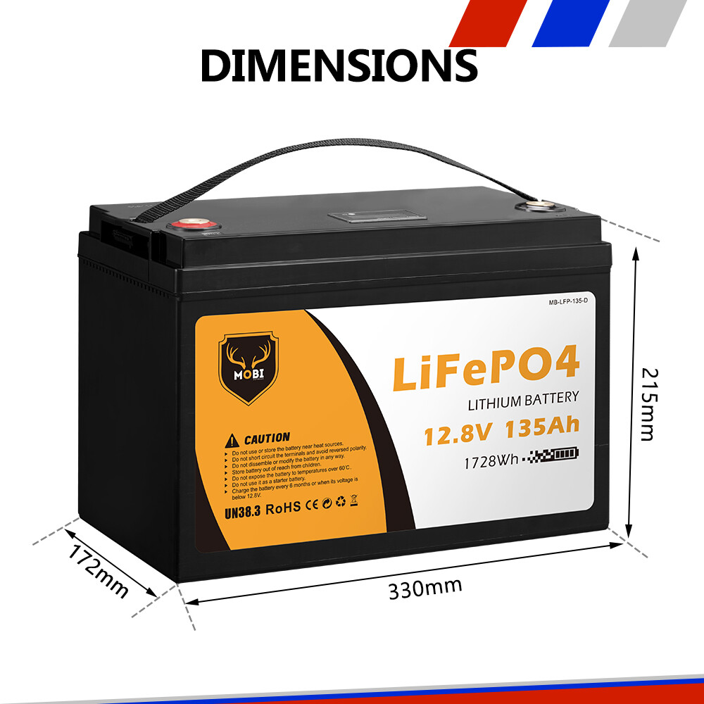 MOBI 135AH LiFePO4 Lithium Iron Phosphate 12V Deep Cycle Battery | eBay