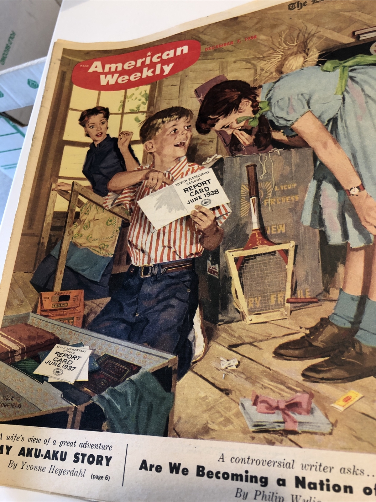 The American Weekly Dec 1958 Feature article We Are Becoming A Nation ...