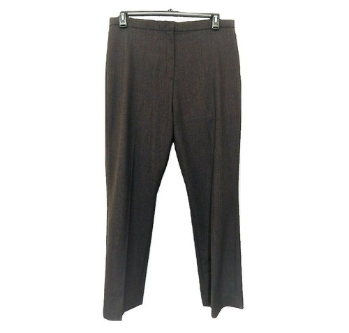 Pendleton Dress Pants Womens 14W Brown Pinstripe 100% Virgin Wool ...