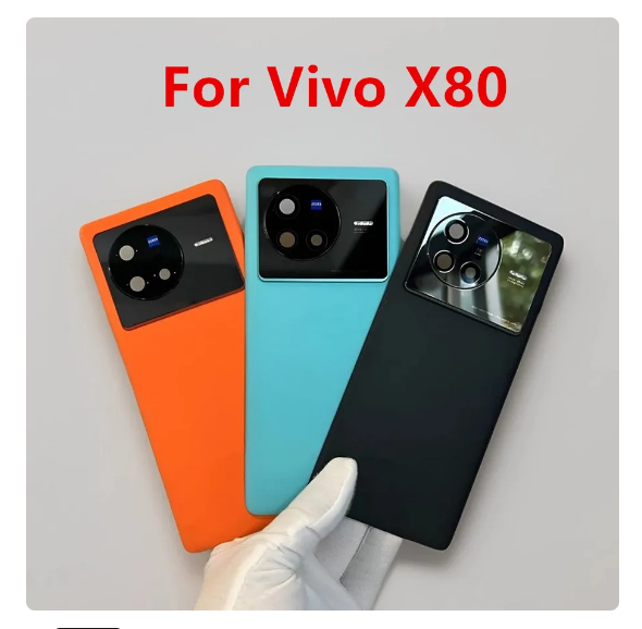 For Vivo X80 Battery Cover Repair Replace Back Door Phone Rear Case ...