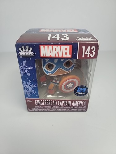 Funko pop minis Marvel: Gingerbread Captain America Vinyl Figure #143 ...