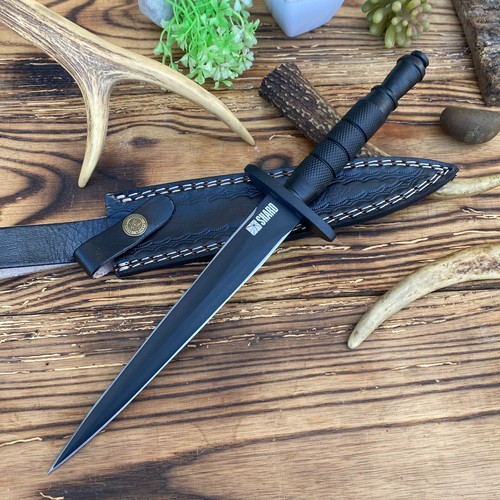 Vintage WW2 Double-Edged V42 Military Knife Stiletto Dagger Knife With ...