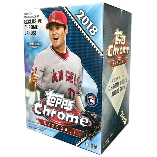 2018 Topps Chrome Baseball 8 Pack Blaster 16 Box Case SEALED Shohei ...