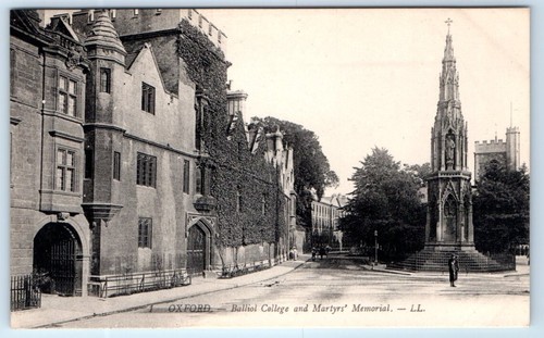Balliol College & Martyrs' Memorial OXFORD UK LL. Postcard | eBay
