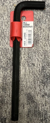 15976 Bondus 10mm Hex Long L-Wrench ProGuard Finish, High Torque Steel ...