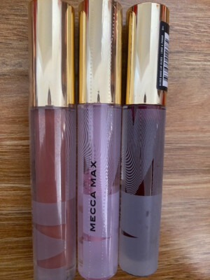 Mecca max lip gloss bundle 2 X new sealed, 1 New NOT sealed lip gloss ...
