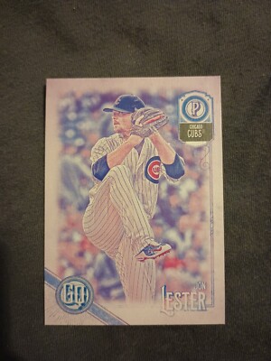 2018 JON LESTER TOPPS GYPSY QUEEN #95 MISSING BLACKPLATE SP CARD ...