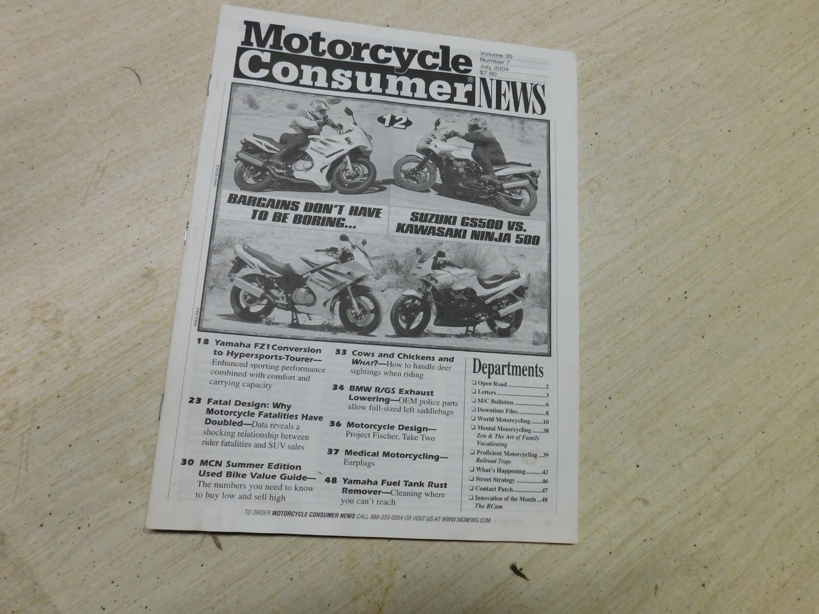 Motorcycle Consumer News Magazine 2004 July Yamaha FZ1 | eBay