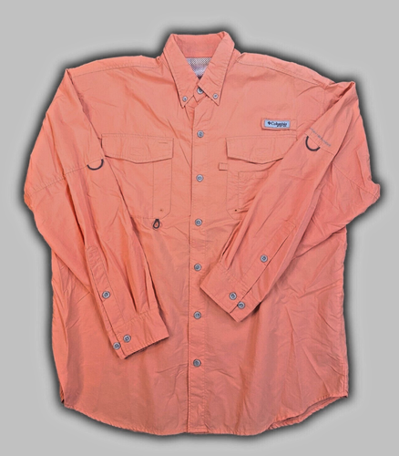 Columbia PFG shirt mens XL salmon pink sportswear outdoor active ...