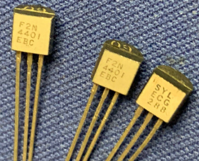2N4401 FSC SYL TRANSISTOR TO-92 TYPE SILVERTOP RARE NEW LAST ONES QTY-1 ...