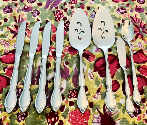 Vintage Oneida Community Stainless Flatware CHATELAINE 8 Piece Lot/Set | eBay