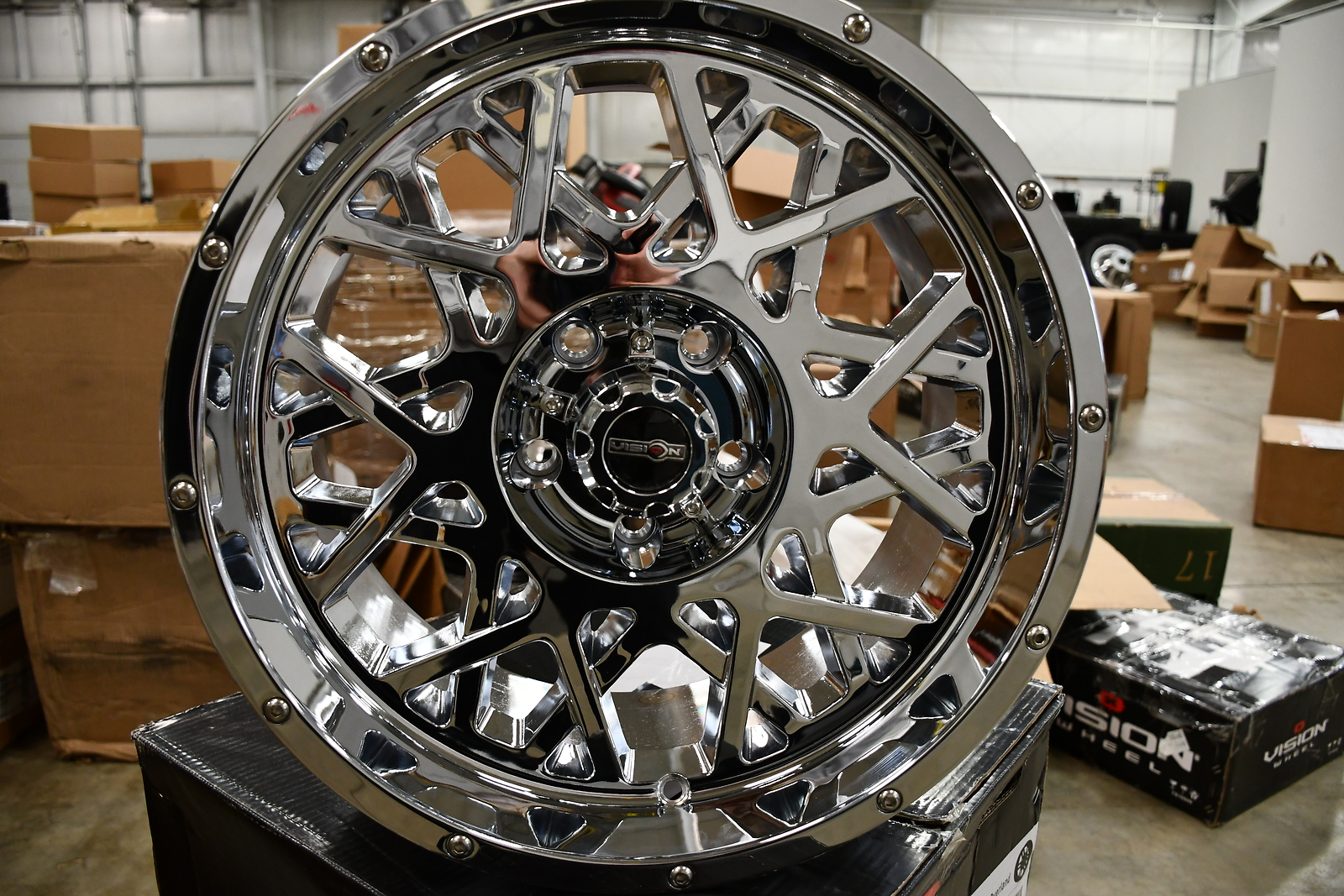 Set 4 20" Vision Off-Road 412 Rocker Chrome Wheels 20x9 6x135 Truck ...