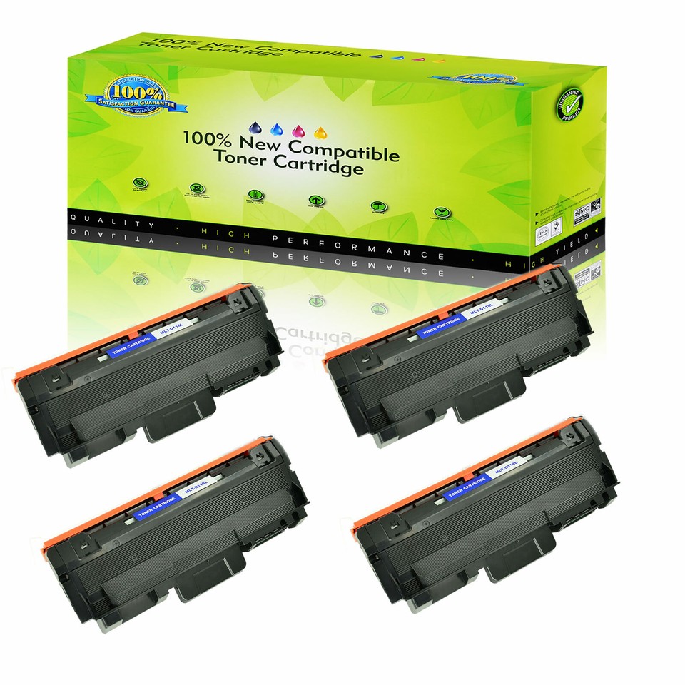 1-4PK MLT-D118L Toner Cartridge For Samsung 118 Xpress M3065FW M3015DW ...