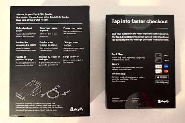 *New* - Shopify Tap and Chip Card Reader & Dock - USB Cable Included ...