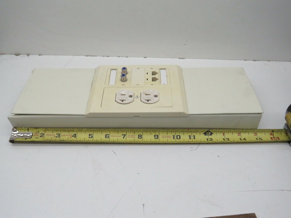 Wiremold V4000SA2 Raceway 4000 Loaded Sample w/ Receptacles COAX ...