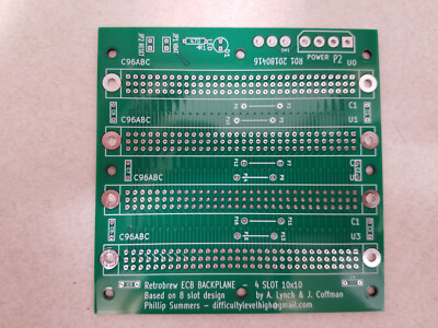 4 Four Slot ECB Eurocard Bus Backplane, PCB ONLY, US Seller | eBay