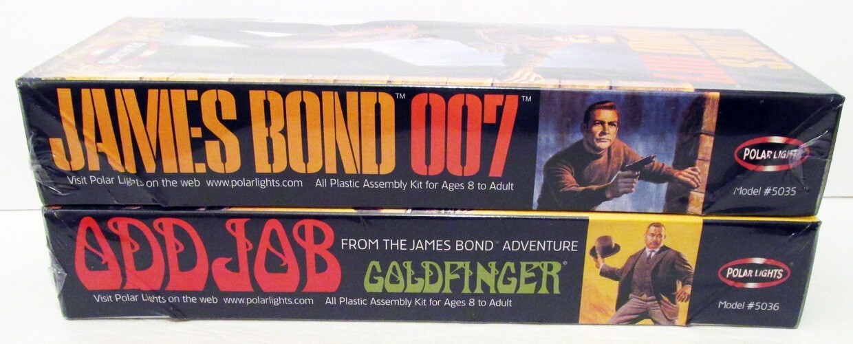 POLAR LIGHTS 007 JAMES BOND & ODD JOB 1999 PLASTIC MODEL KIT FIGURES ...