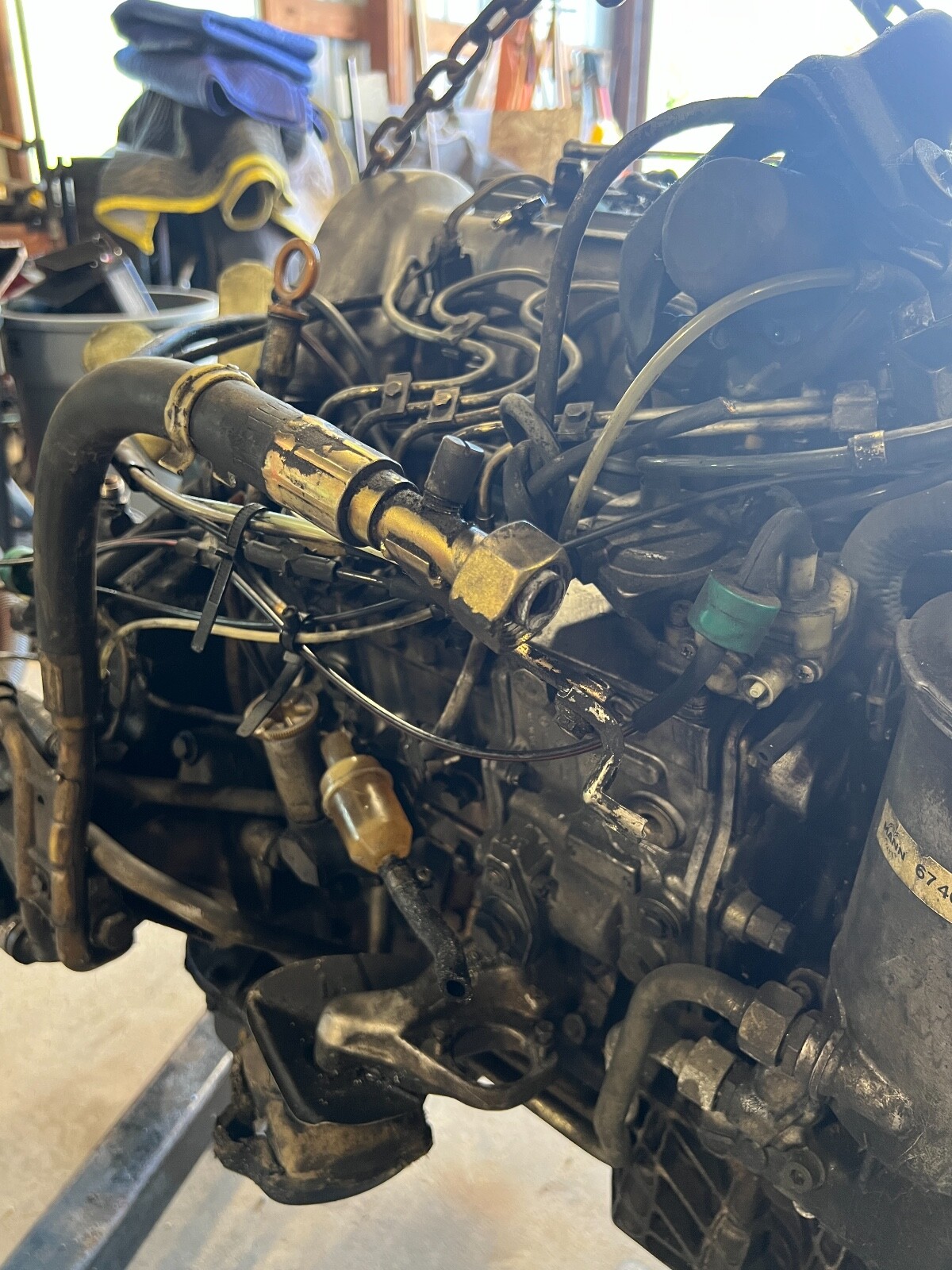 1979-1985 Mercedes 300SD W126 Complete 3.0L 5 Cyl Turbo Diesel Engine ...